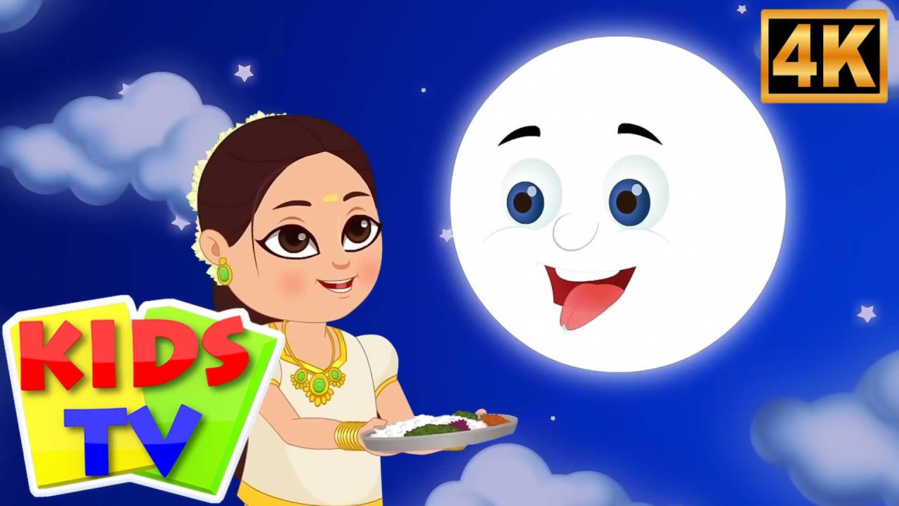 Ambili Ammava Song, അമ്പിളി അമ്മാവ, Malayalam Moon Cartoon and ...