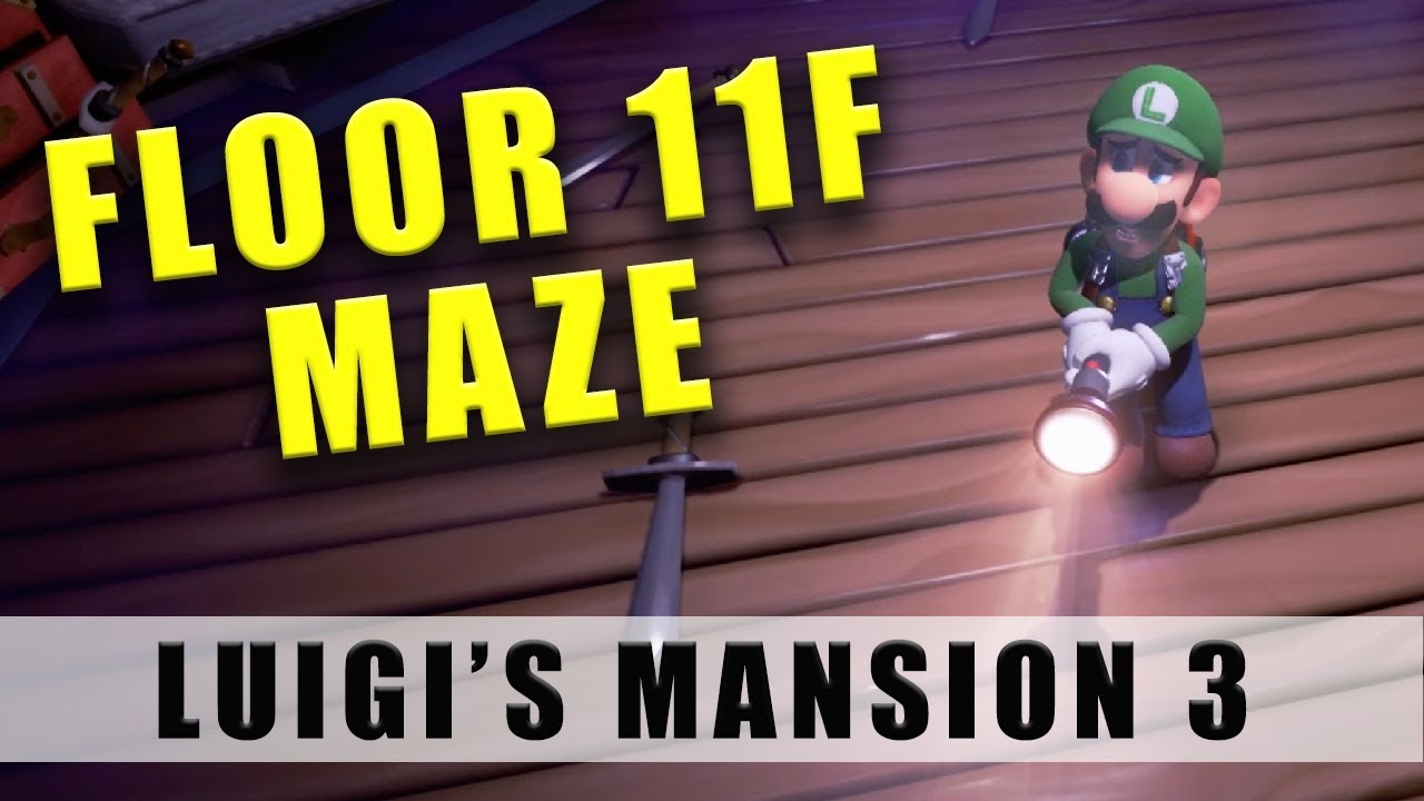Luigi's Mansion 3 Floor 11F maze - Where to go in Twisted Suites - YouTube
