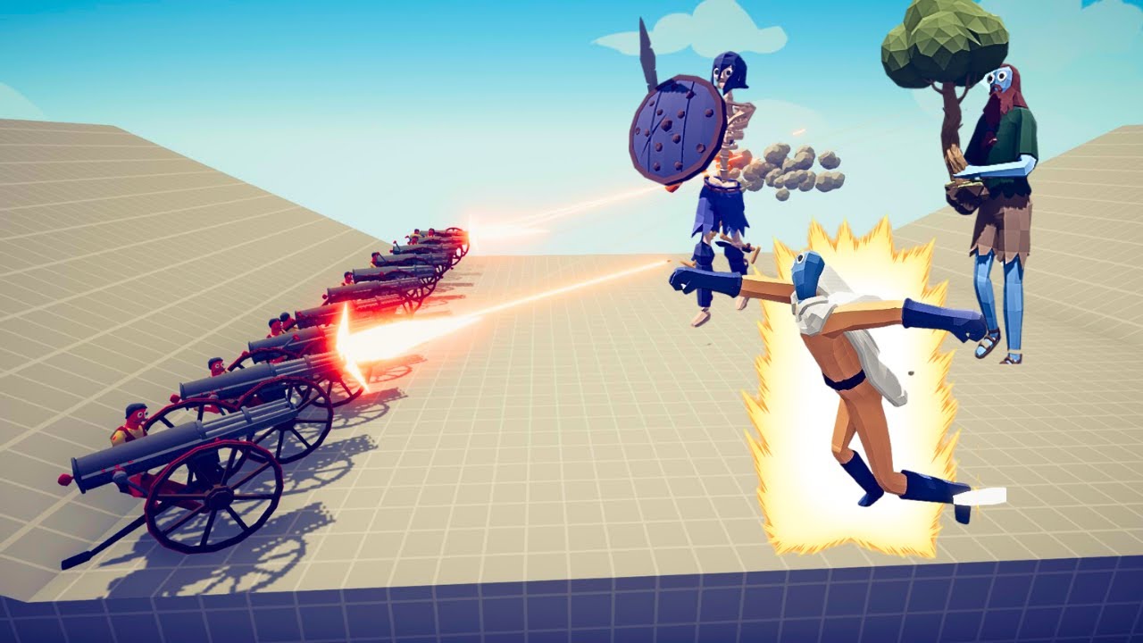 10x GATLING GUN vs SECRET and BOSS UNIT | TABS - Totally Accurate ...