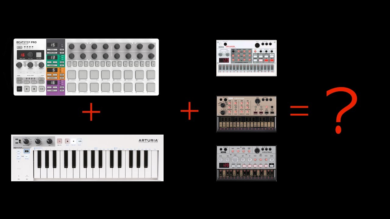 Arturia BeatStep Pro, Keystep and Volca's in sync - YouTube