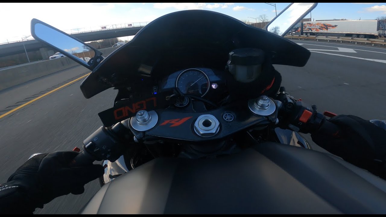 Yamaha R1 Pure Sound RAW | BROOKLYN TO I95 SPEED RUN - YouTube