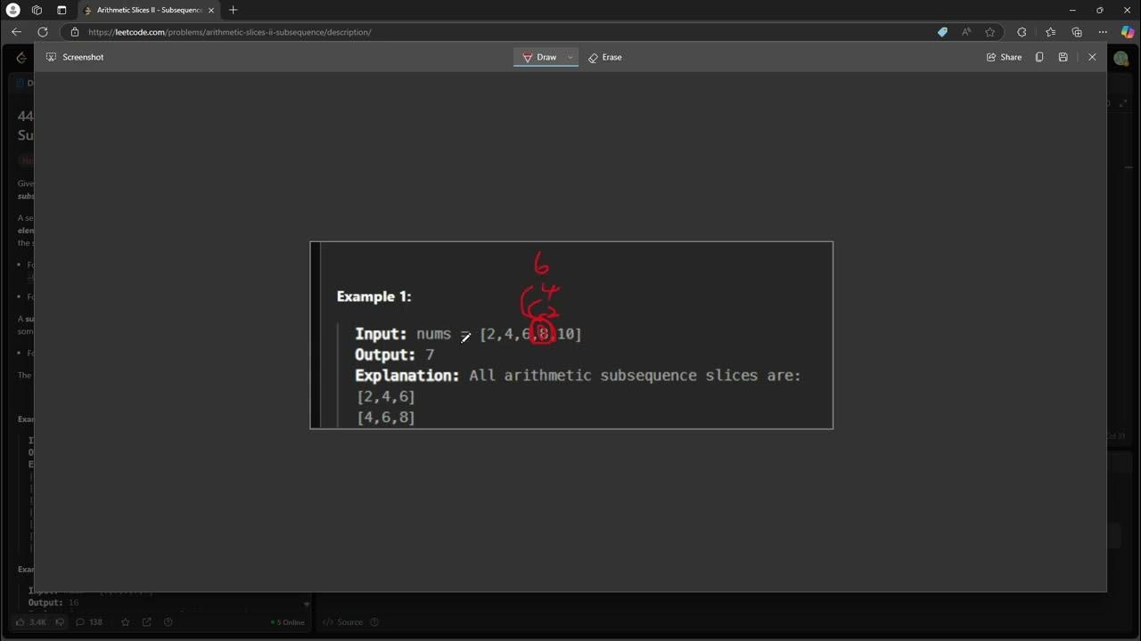 #LeetCode 446 | Arithmetic Slices II - Subsequence #Java - YouTube
