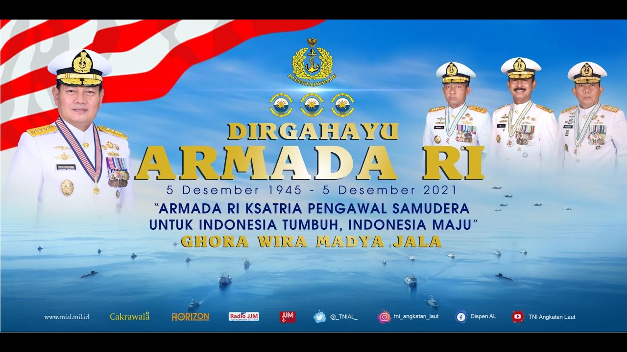 LIVE UPACARA HARI ARMADA RI TAHUN 2021 DI KOARMADA II SURABAYA - YouTube
