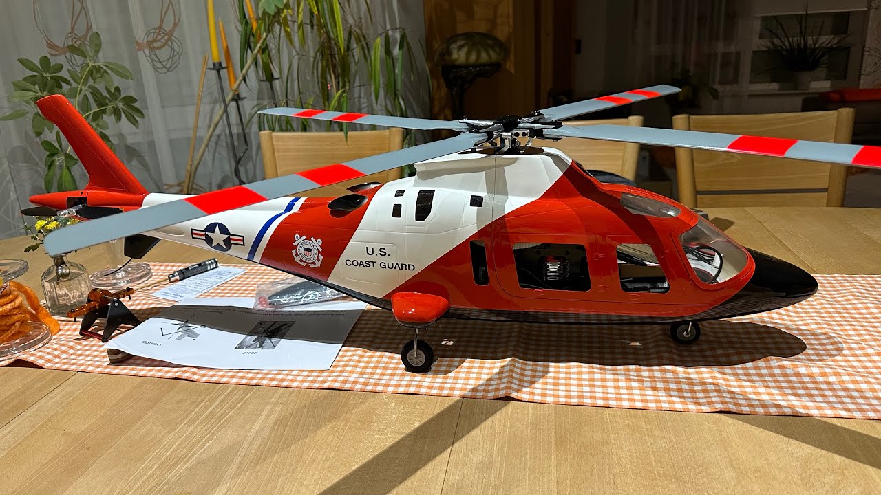 RC-Helicopter Agusta A109 (500size) in look of US Coast Guard - first ...