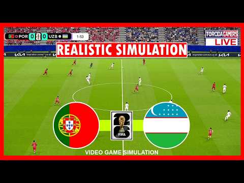🔴Portugal vs Uzbekistan Live | World Cup 2026 | Full Match Stream | Video Game Simulation