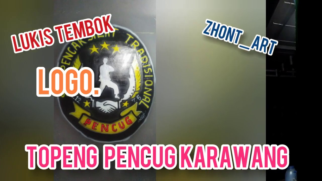 LUKIS TEMBOK. GAMBAR LOGO #PENCUG #KARAWANG - YouTube