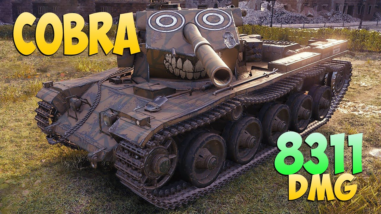 Cobra - 6 Frags 8.3K Damage - King Mountain! - World Of Tanks - YouTube