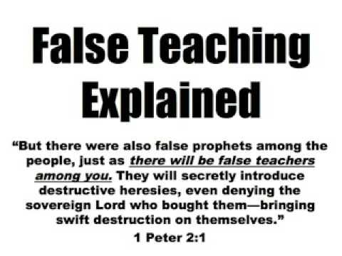 False Teaching Explained Pt1 - YouTube