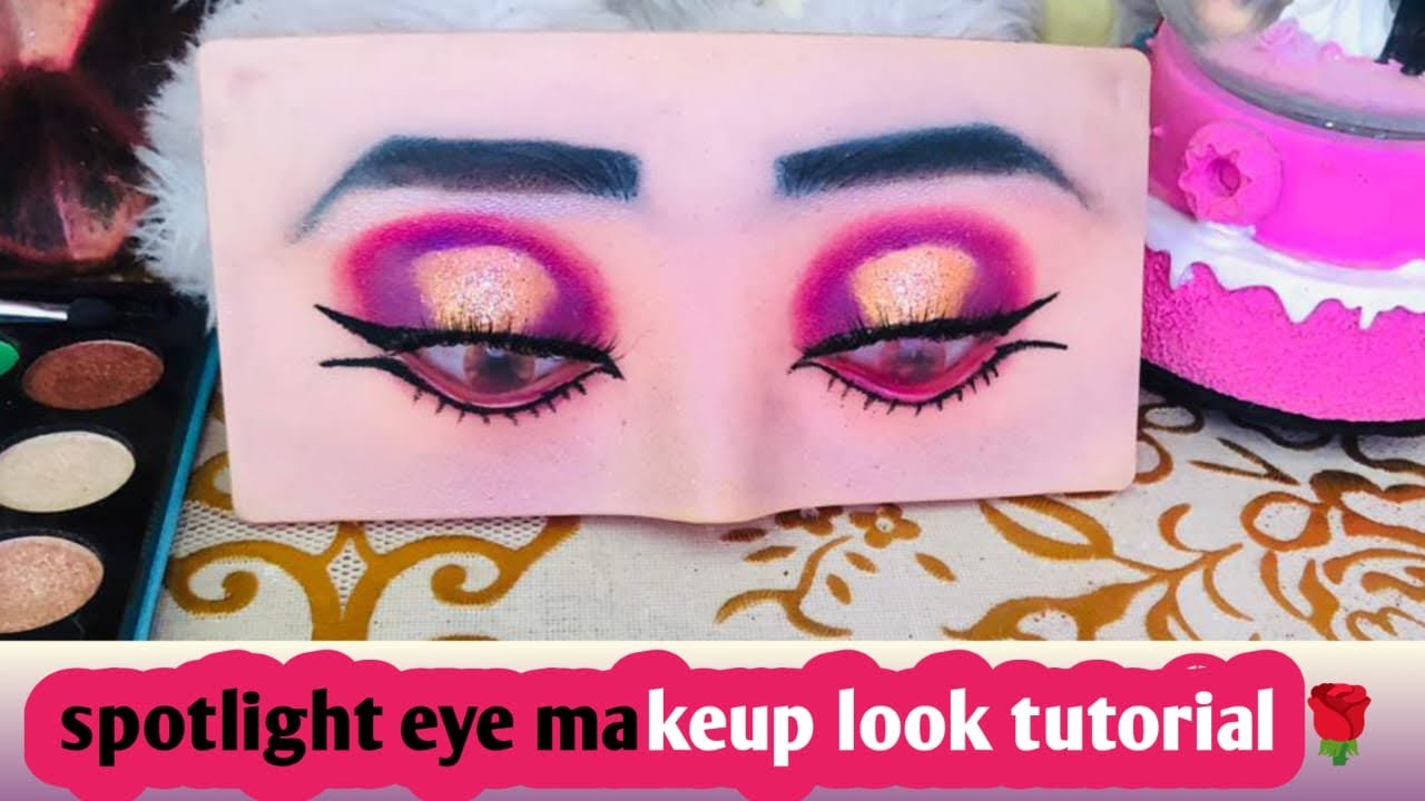 Very simple and Easy spotlight eye makeup tutorial step by step full eyes makeup tutorial 💄🌹 ...