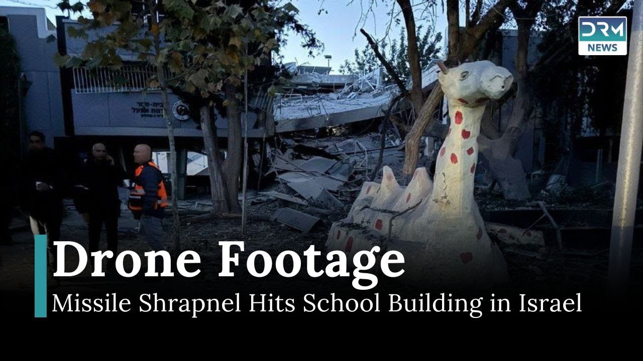 Drone Footage: Yemeni Missile Shrapnel Hits Israeli School | News Today ...