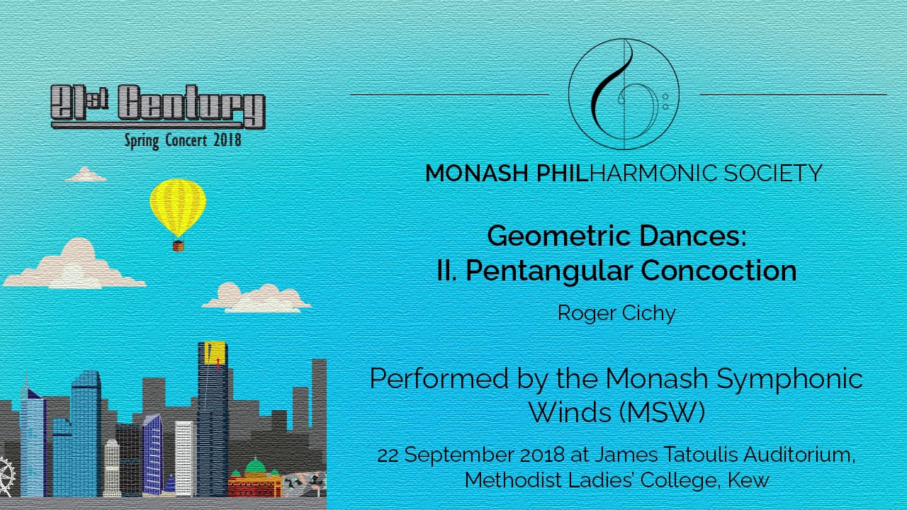 Geometric Dances: II. Pentangular Concoction - Monash Symphonic Winds - YouTube