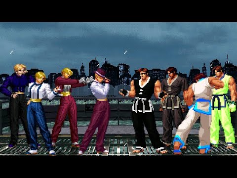 [KOF Mugen] Memorial | Battle of Kick Masters | King vs Kim [ 4vs4 ...