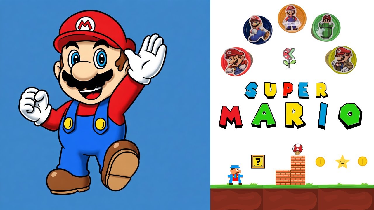 🍄👨‍🔧Learning colors with Super Mario characters 🎨 Fun and easy videos ...