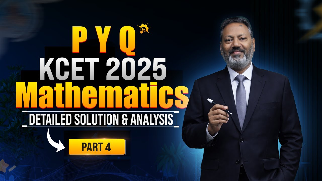 KCET Mathematics PYQs 2025 | Complete Strategy to Target Top 1000 Rank ...