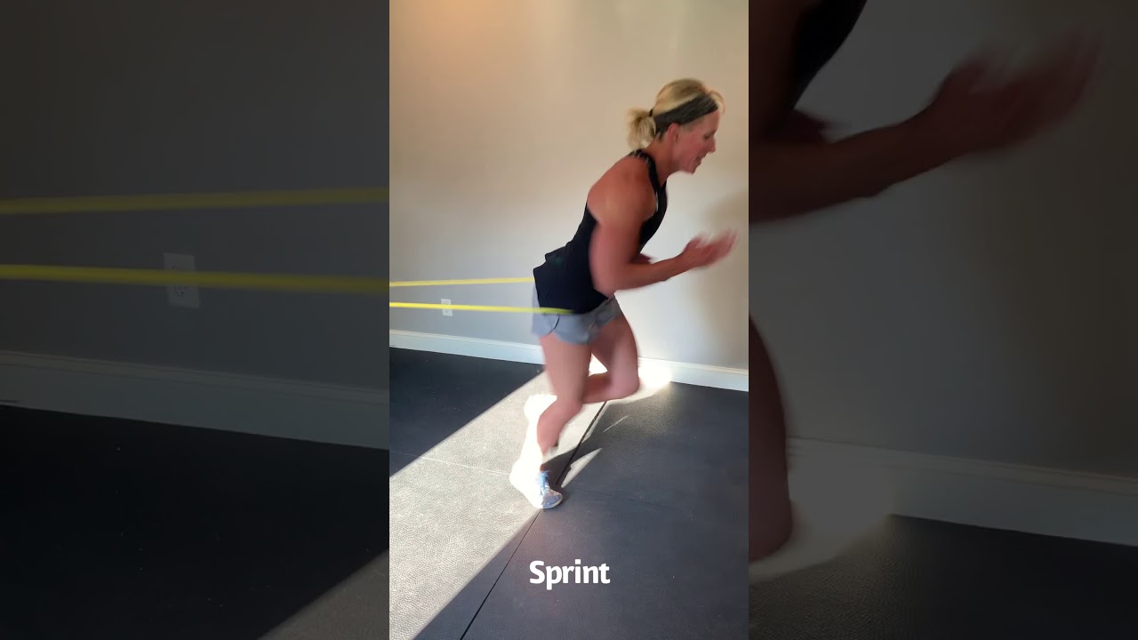 Resistance band sprint - YouTube
