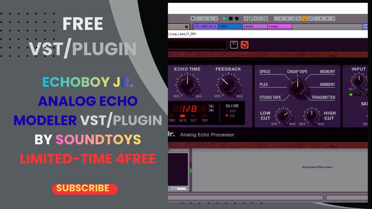 EchoBoy Jr. - Analog Echo Modeler VST/Plugin by Soundtoys (Limited-Time ...