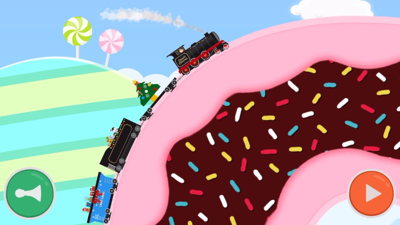 Black Steam Christmas Train with Christmas Tree - Labo Brick - YouTube