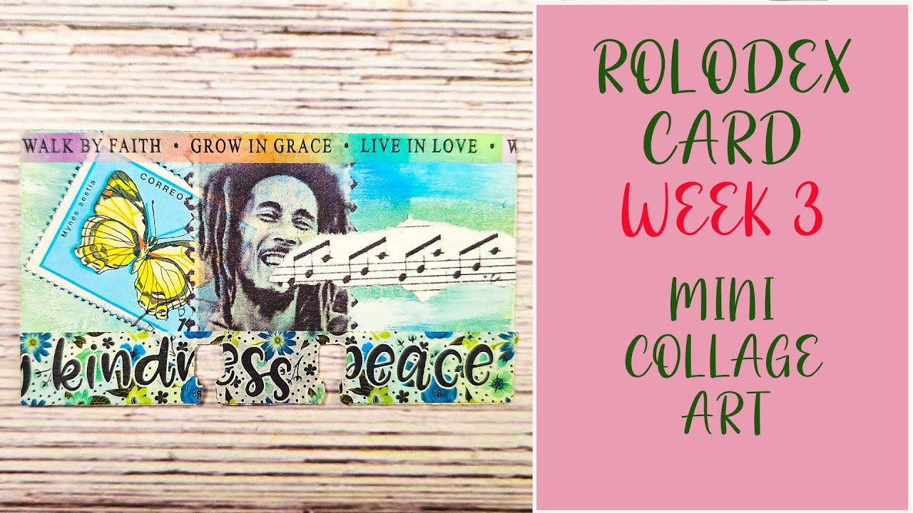 Mini Collage Rolodex Cards WEEK 3 - Collage Challenge Using Postage ...