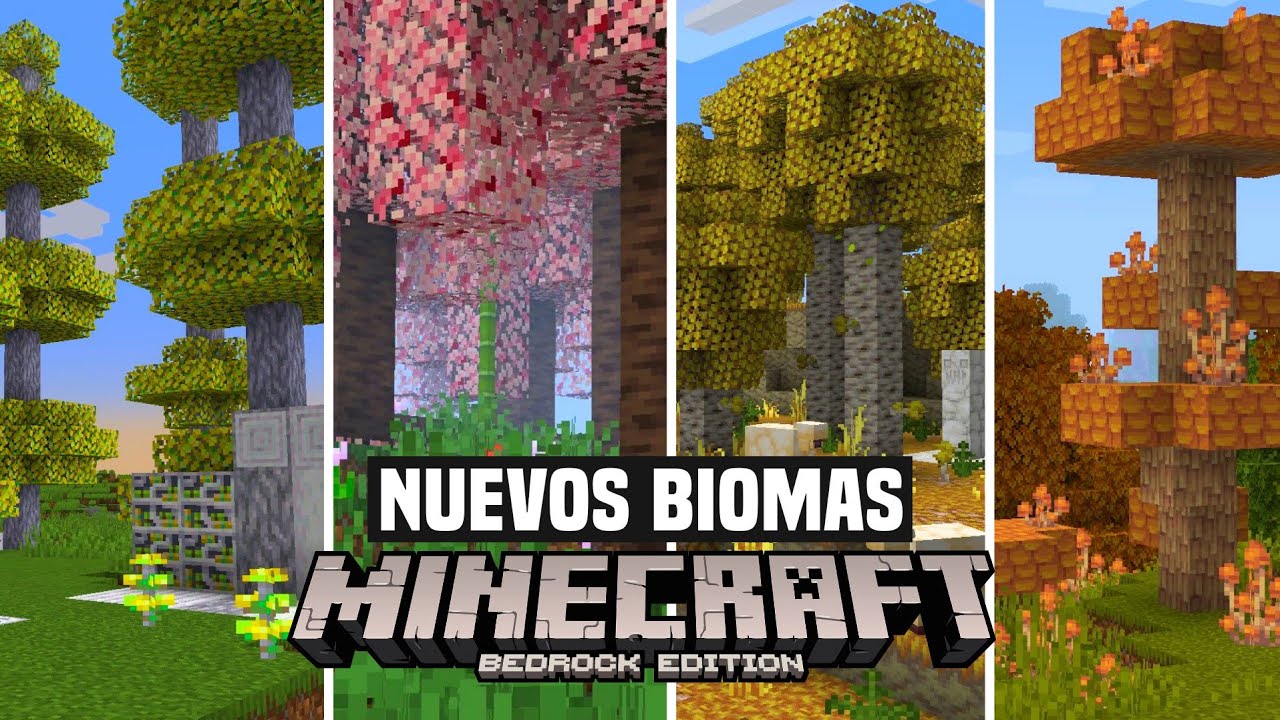 NUEVO BIOMAS para MINECRAFT PE BEDROCK 1.21 - Mods de BIOMAS para ...