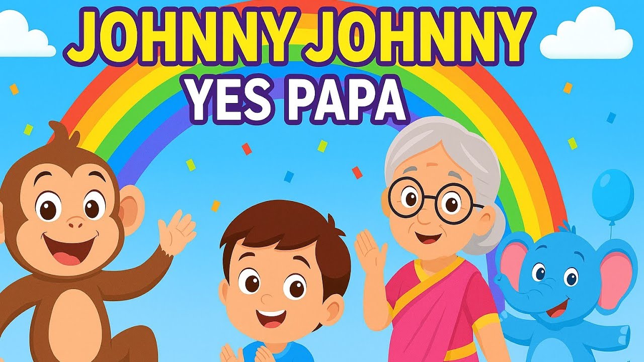 Johnny Johnny Yes Papa जॉनी जॉनी हाँ पापा Hindi English Kids Song ...