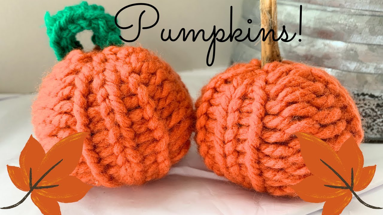 How to Loom Knit A Pumpkin for Beginners! | Under 30 Min Project ...