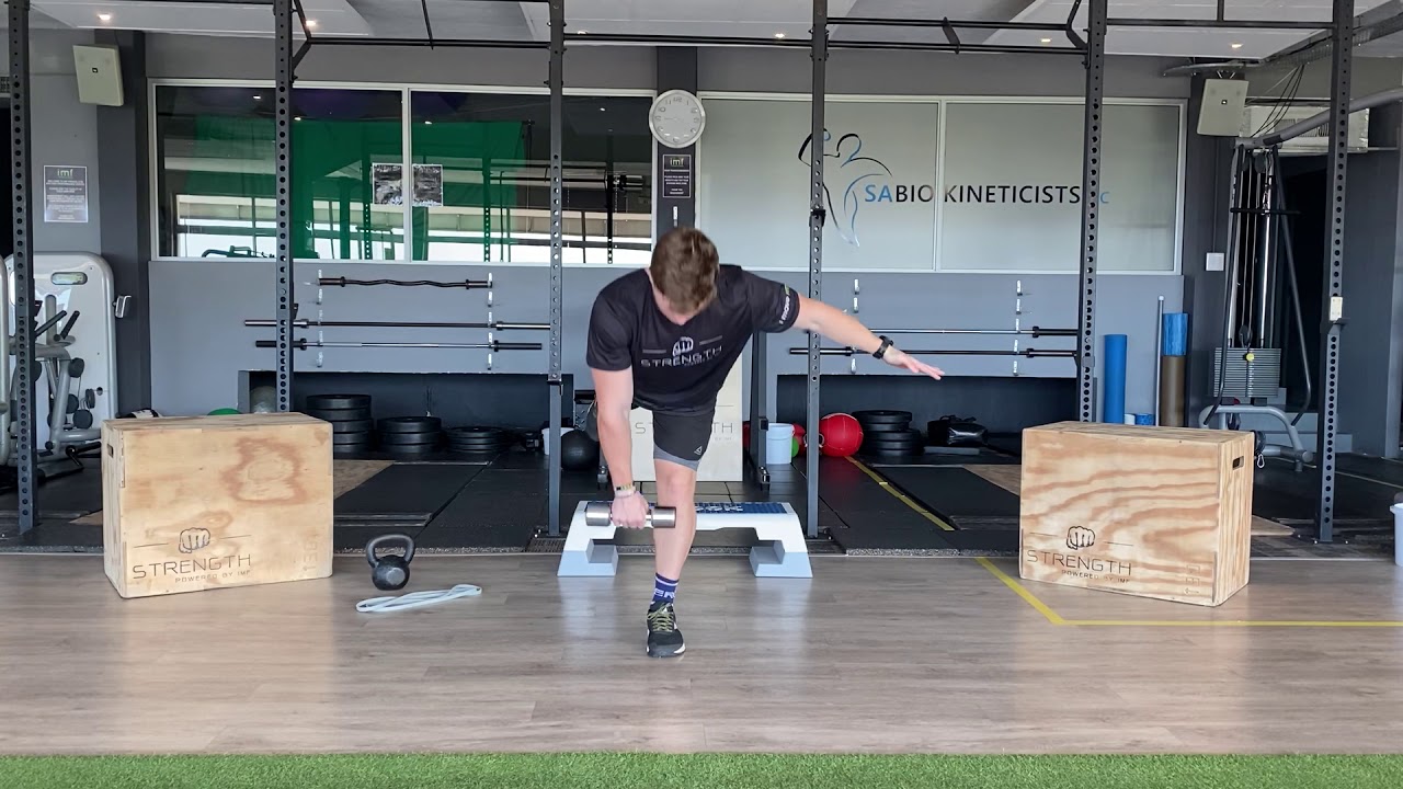 Dumbbell Single Leg / Single Arm RDL - YouTube