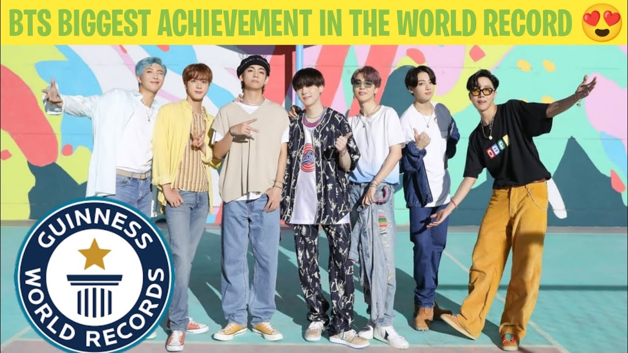 BTS Biggest Achievement In The World Record 😍 BTS Break World Record ...