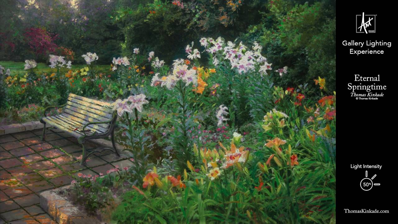 Eternal Spring Time - Gallery Lighting Experience - YouTube