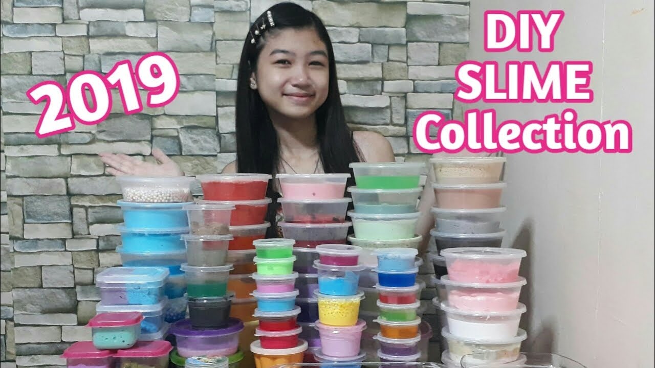 DIY SLIME COLLECTION 2019 (DIY SLIME PHILIPPINES) HOMEMADE SLIME - YouTube