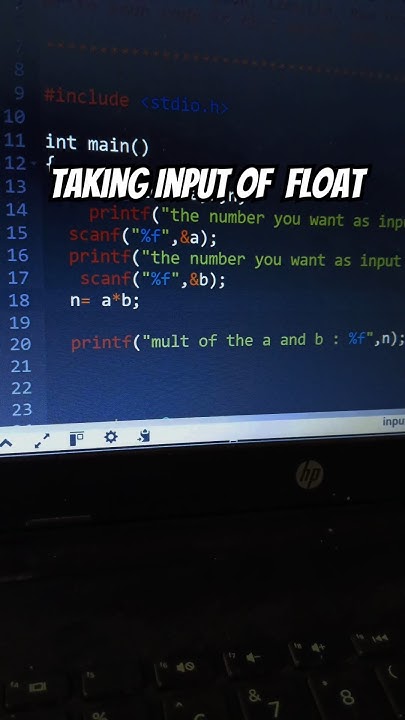 C Programming Prt 10 Taking Input As Float Coding Computerlanguage Youtube