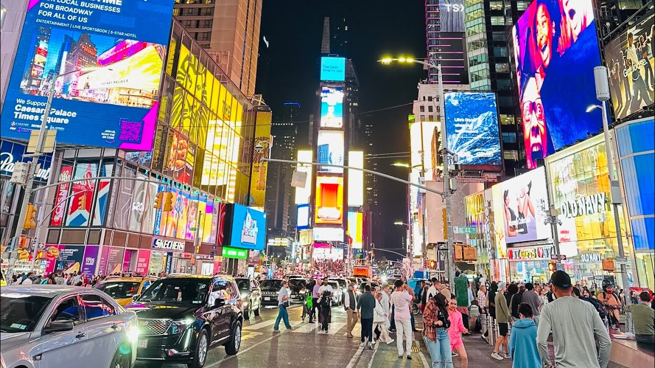 times square walking tour 🗽 - YouTube