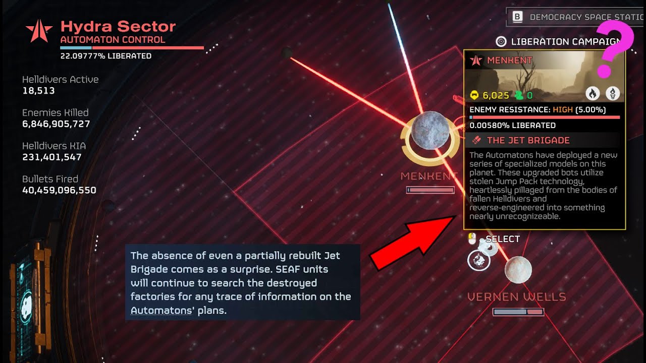 Helldivers 2 Major Order Success - Jet Brigade Spotted on Menkent ...