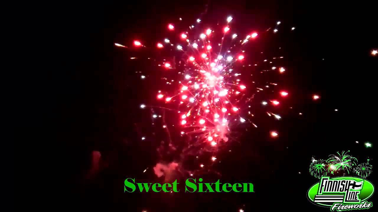 Sweet Sixteen-Showtime Finnish Line Fireworks - YouTube