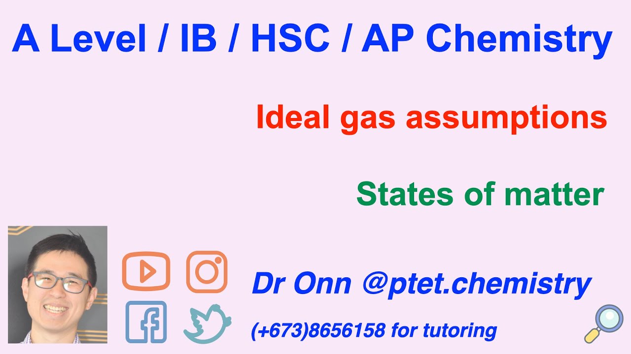 A Level, IB, HSC, AP chemistry - States of matter - Ideal gas law and ...