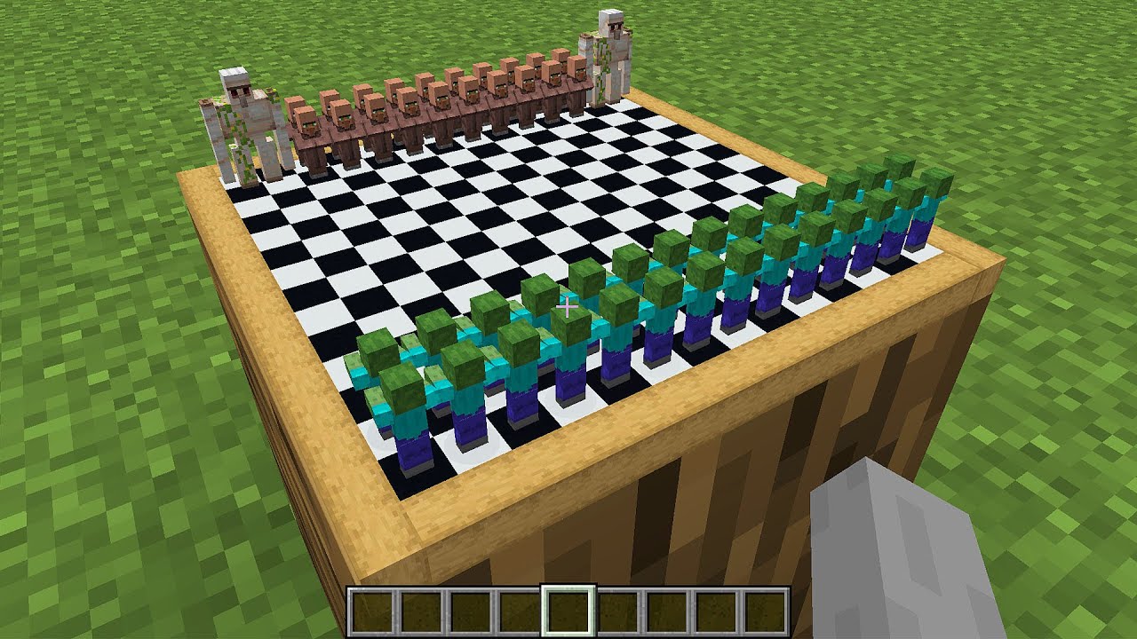 mini chess in minecraft - YouTube