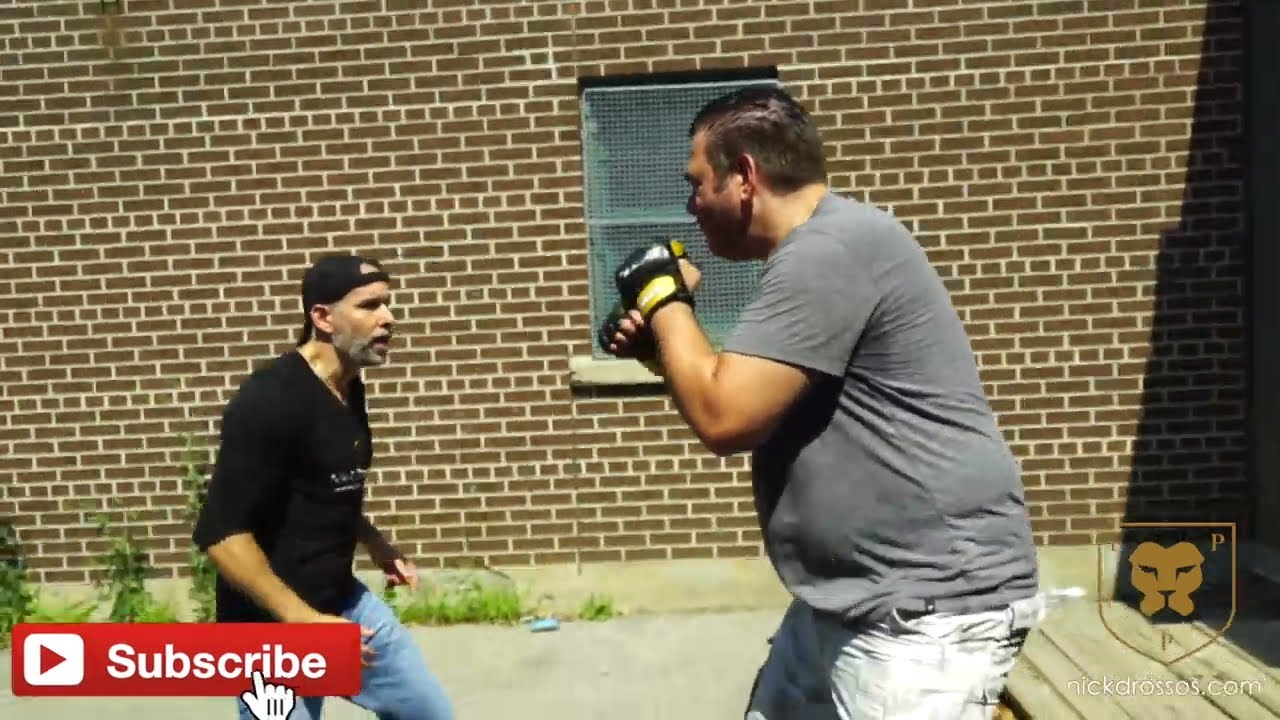 HOW TO DEFEND FROM WILD PUNCHES FROM A MUCH LARGER ATTACKER - YouTube