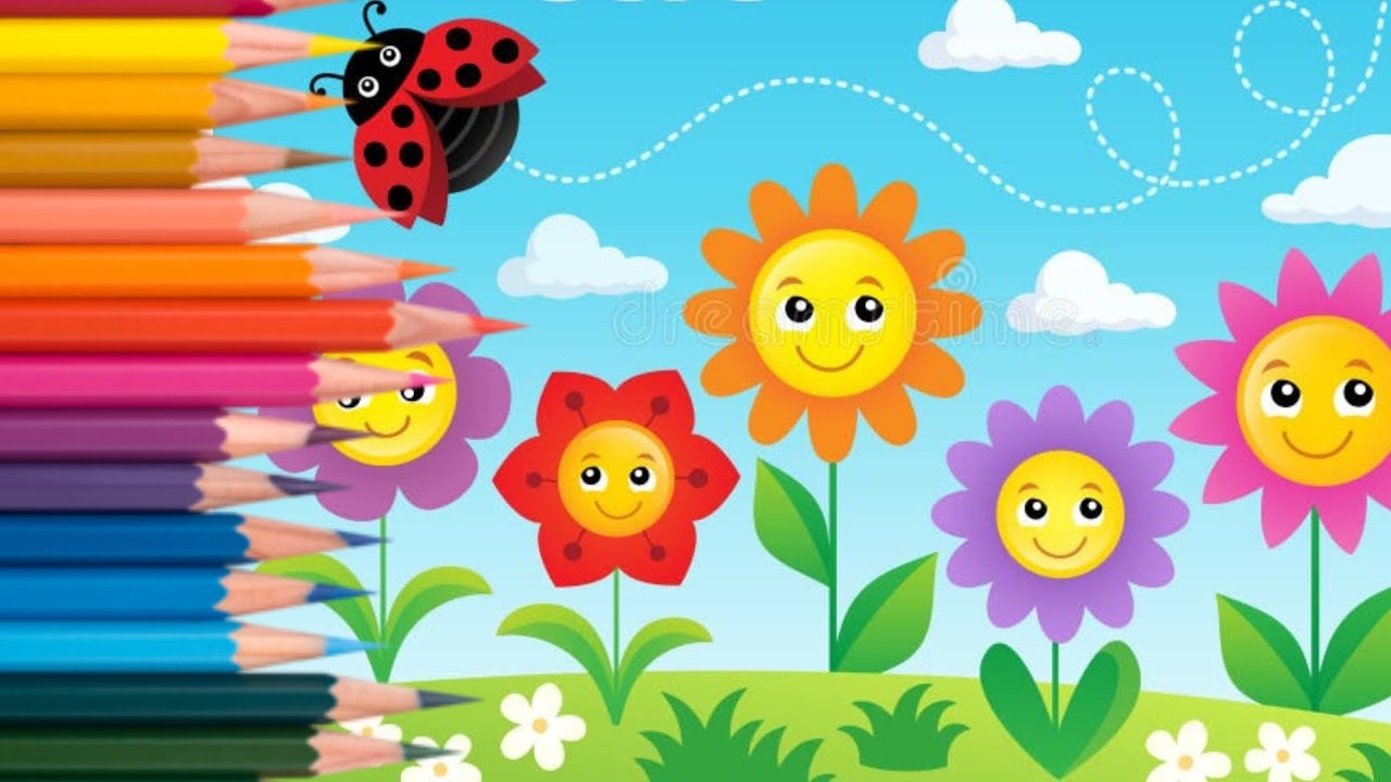 Thumb painting for kids and toddlers | Learn How to make flowers 💐 with ...