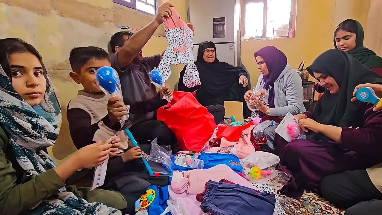 Incredible gifts from outside Iran for the Doora family - YouTube