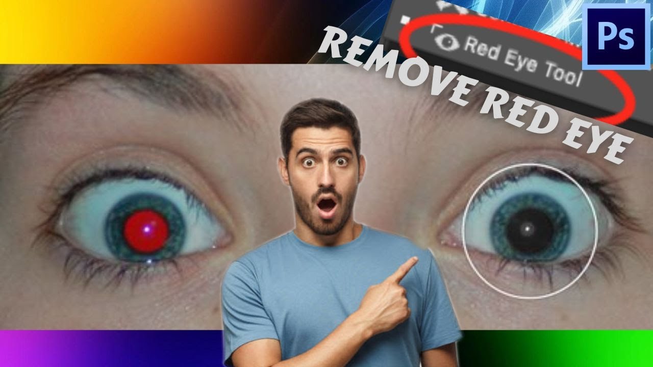 Red eye tool | use of red eye tool in photoshop | Smart Tech - YouTube