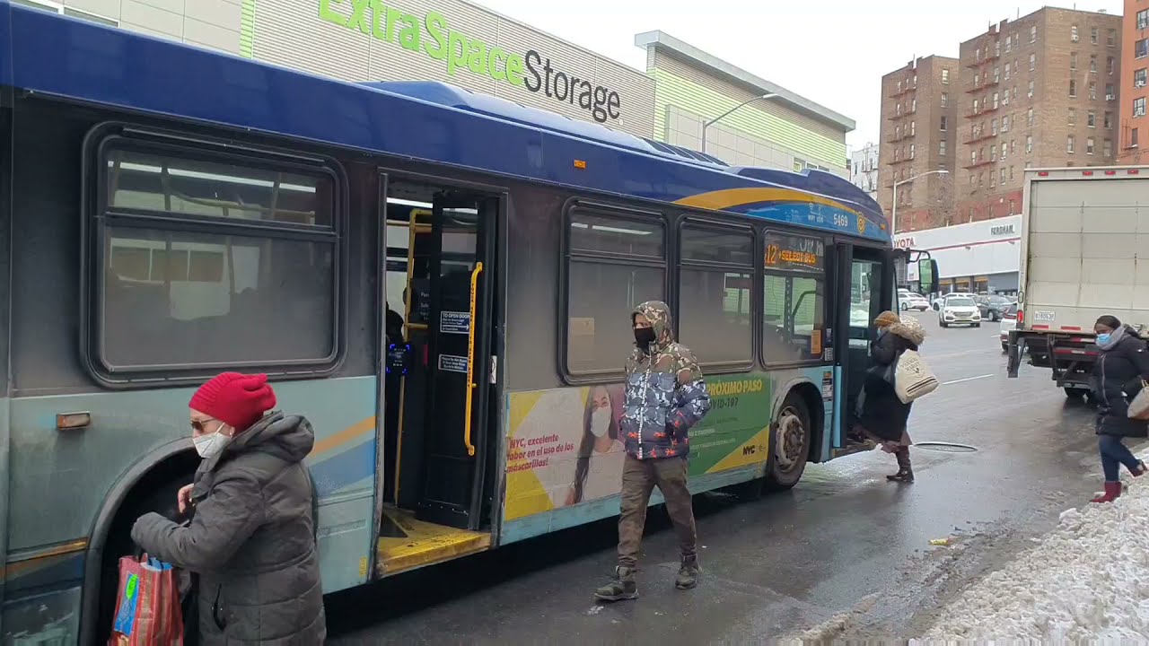 MTA New York City Bus: 2017 Nova Bus LFS Articulated #5469 on the Bx12 ...