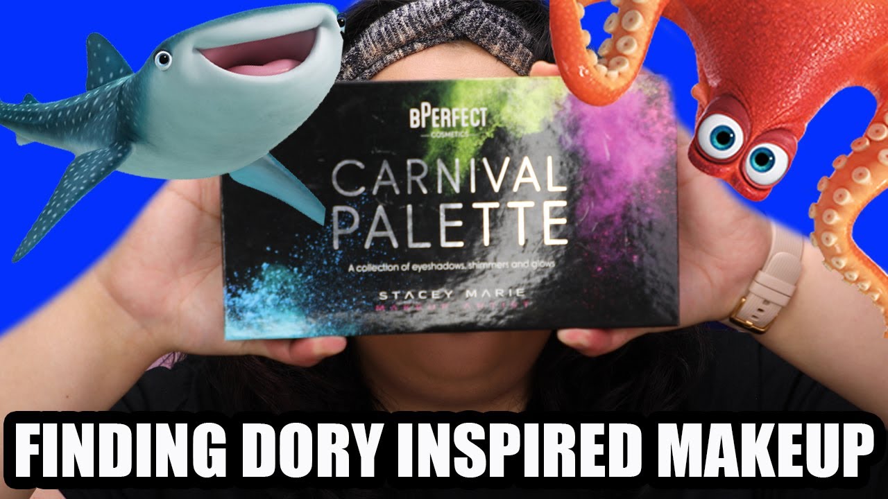 DISNEY INSPIRED MAKEUP COLLAB || Finding Dory Look || ayyyeeeitsamanda ...