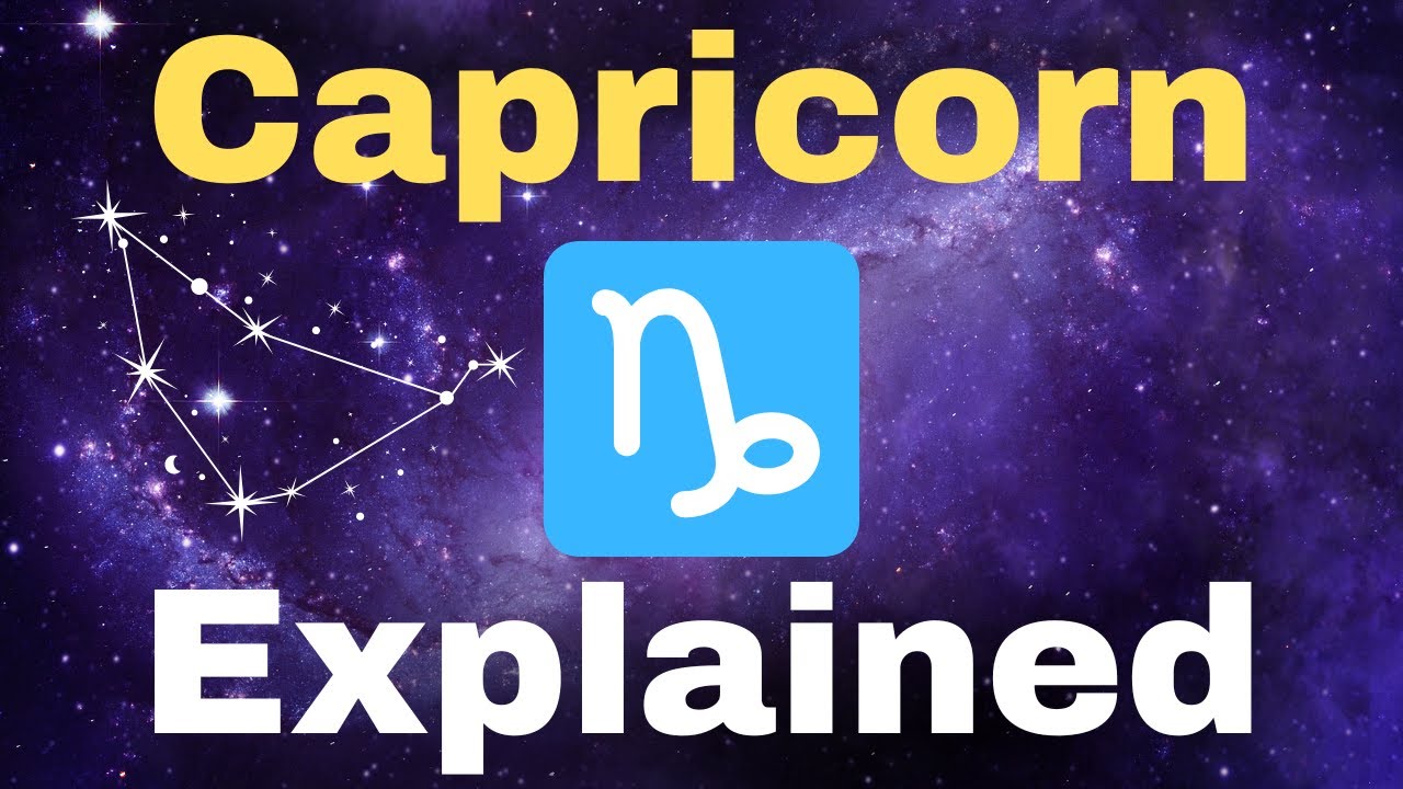 Everything You Need To Know About The Capricorn Sign - YouTube