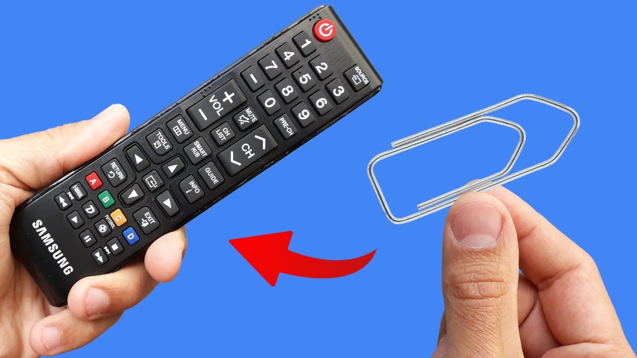 Take a Common Paperclip and Fix All Remote Controls in Your Home! How ...