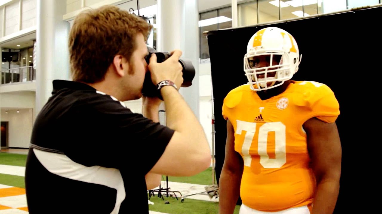 Behind the Scenes: Football Photo Shoot - YouTube