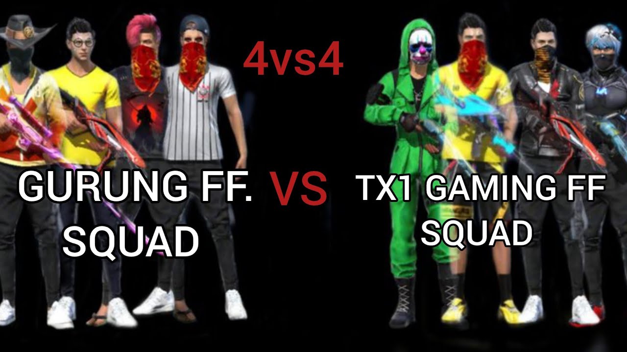 TX1 GAMING FF is live 4vs 4 GURUNG FF free fire video free fire live live gaming - YouTube