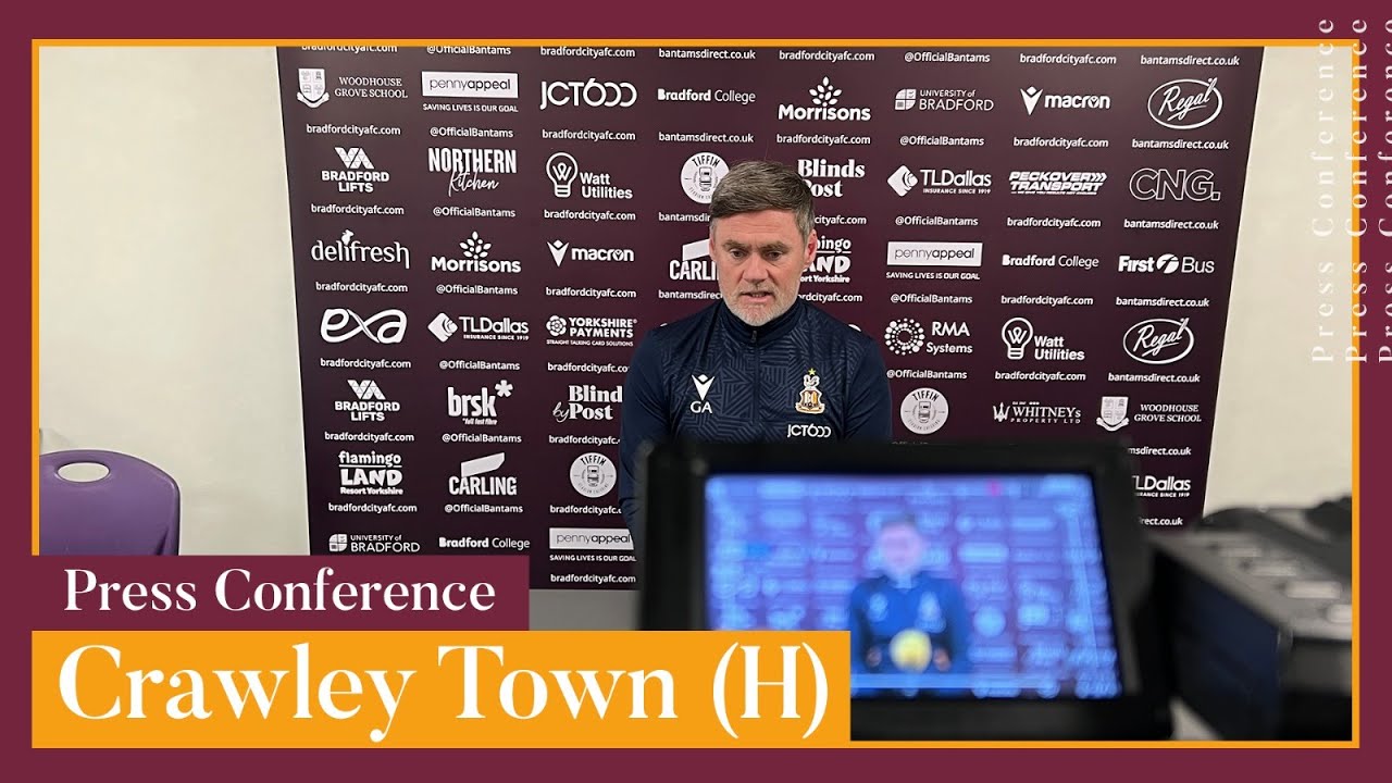 PRESS CONFERENCE: Alexander previews Crawley Town clash - YouTube