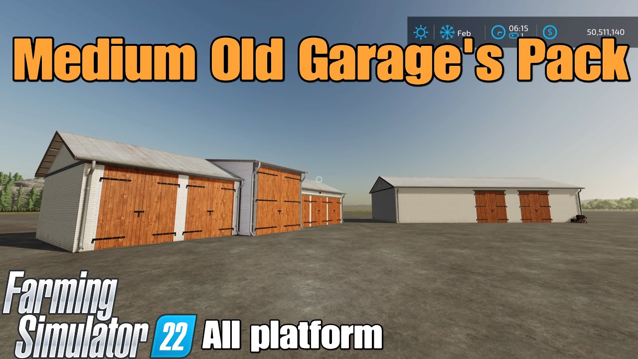 Medium Old Garage's Pack / FS22 mod fro all platforms - YouTube