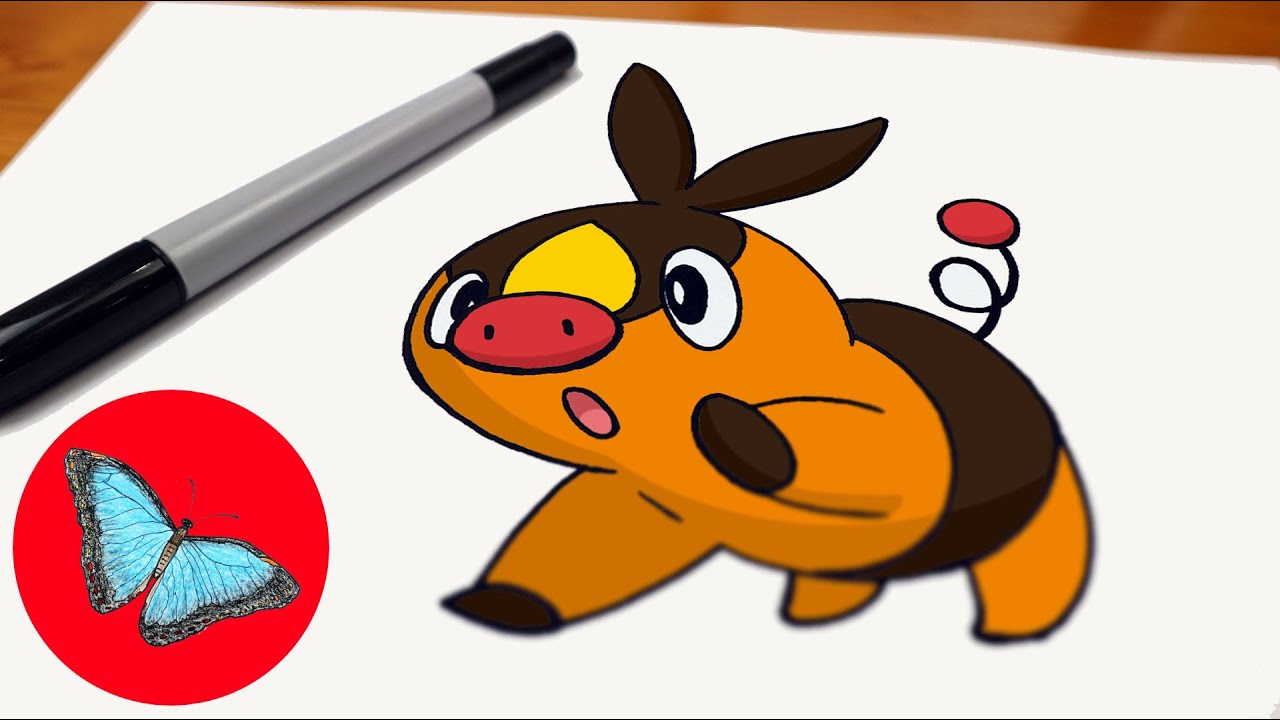 How To Draw Pokemon - Tepig Easy Step by Step - YouTube