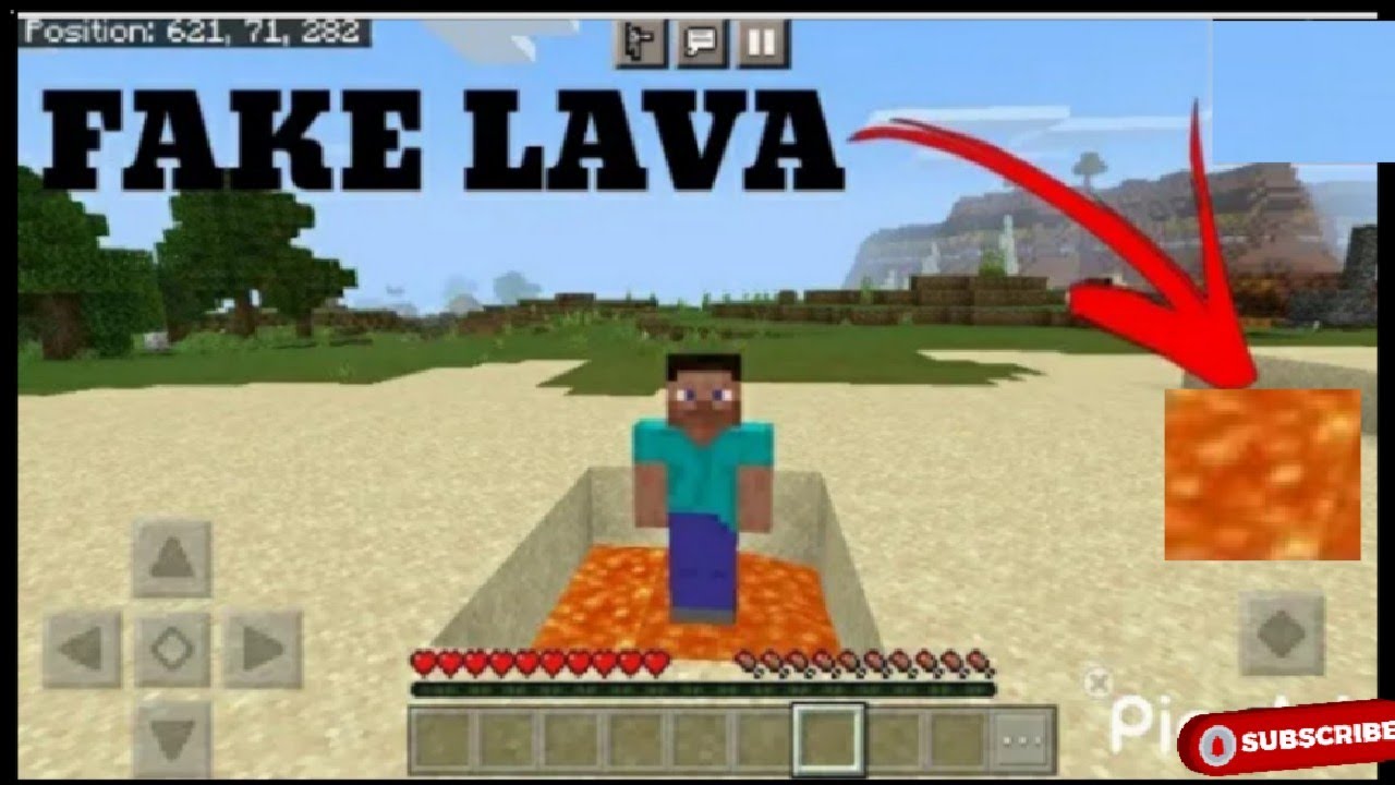 Fake lava fake water mod for crafting and building |# ...