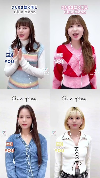 NiziU ♪Blue Moon Nina×Miihi Mako×Riku コラボ - YouTube